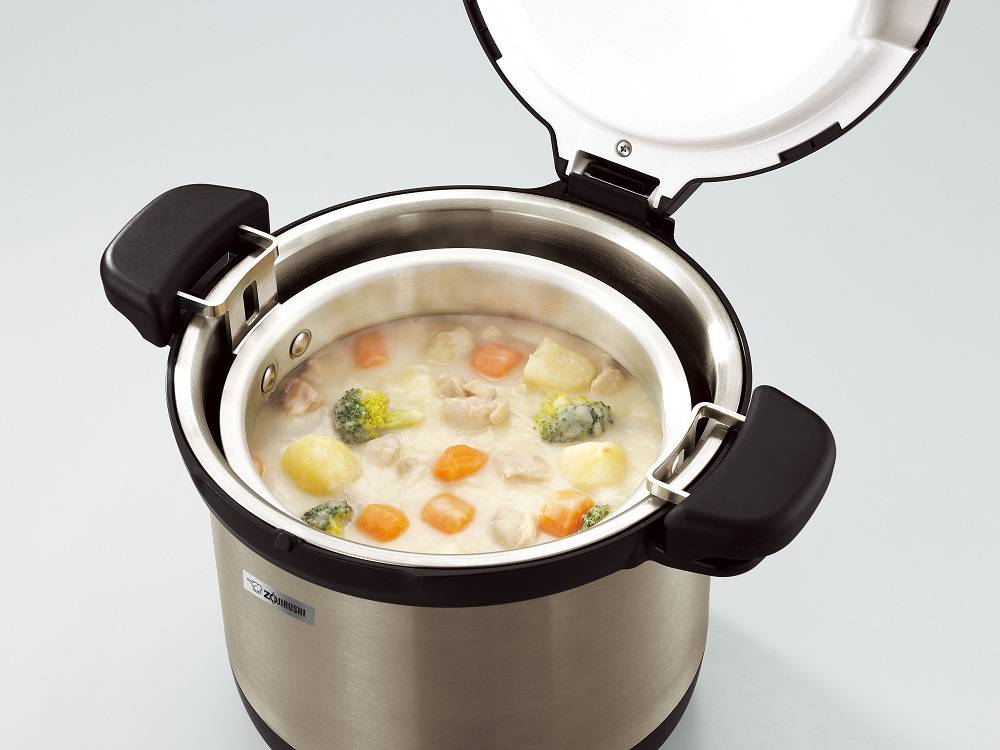 ZOJIRUSHI 6L/8L STAINLESS STEEL THERMAL VACUUM COOKING POT - SN-XAE-XA